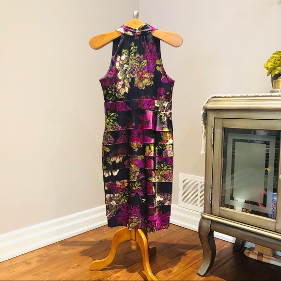 Evan Picone | Dresses | Vintage Evan Picone V Neck Layered Dress Sz 8 ...